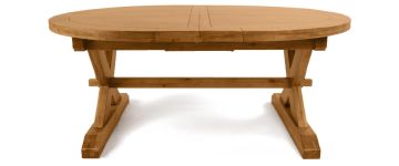 Athens Oak Rectangle Extending Dining Table