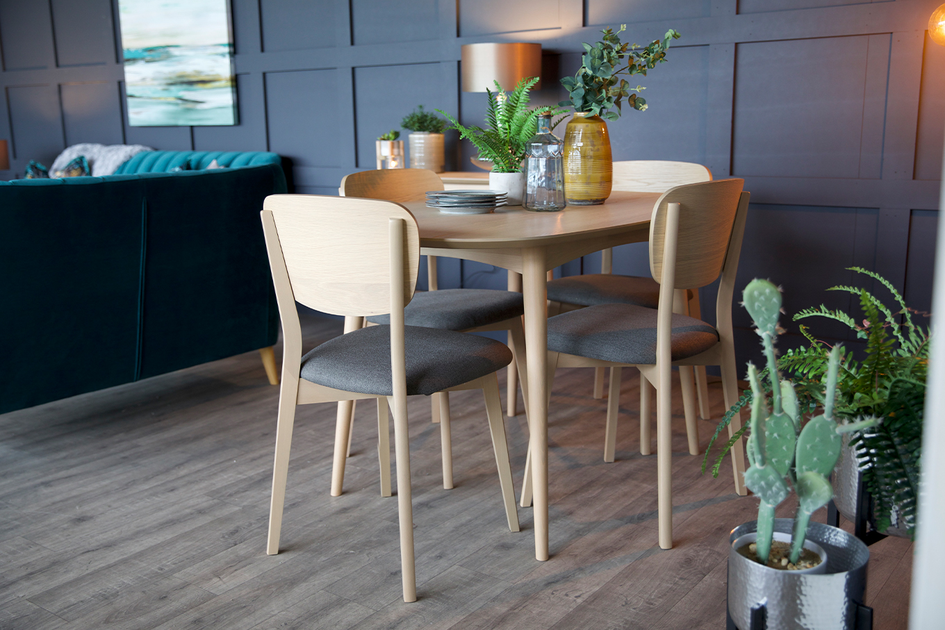Dansk Scandi Oak Small Dining Table - 4 Seater