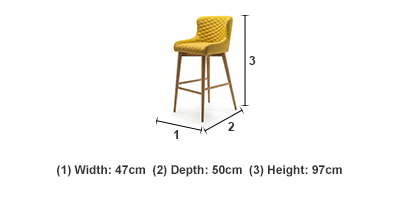 Chic Barstool in Ivory